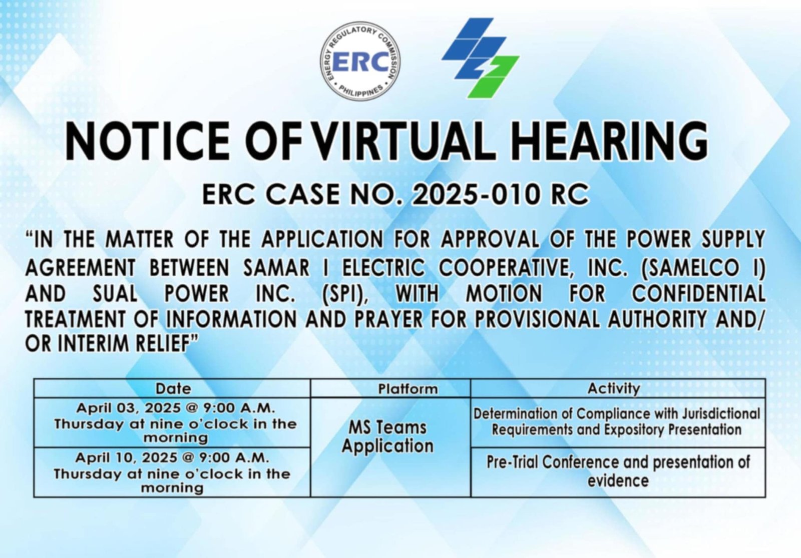 What’s New – SAMELCO I